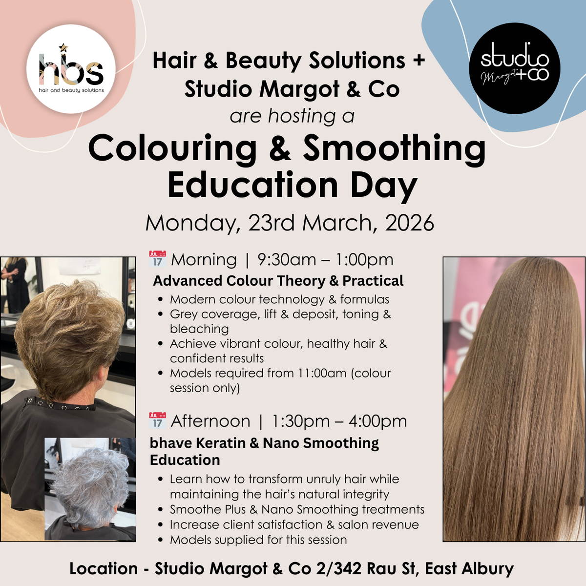 HBS Colouring & Smoothing Education Day, Monday 23rd March 2026 — Hair ...